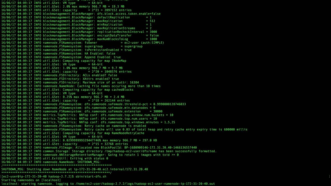 Hadoop Installation Pseudo Distributed Mode On Aws Cloud Youtube