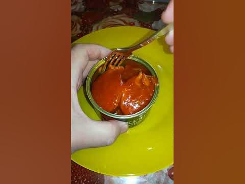 Скумбрия в томатном соусе производитель БАРС - YouTube