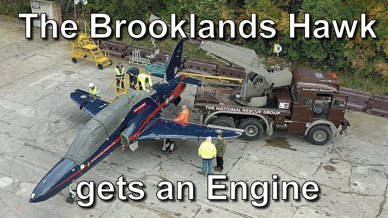 Brooklands Hawker Siddeley Hawk G-HAWK/ZA101 gets an Engine - YouTube