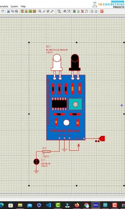INFRARED Sensor Simulation in Proteus - YouTube