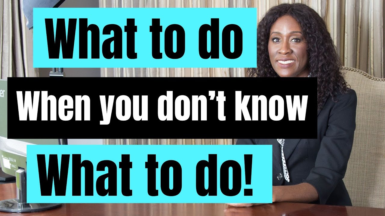 What to do when you don't know what to do [4 things Christians must ...