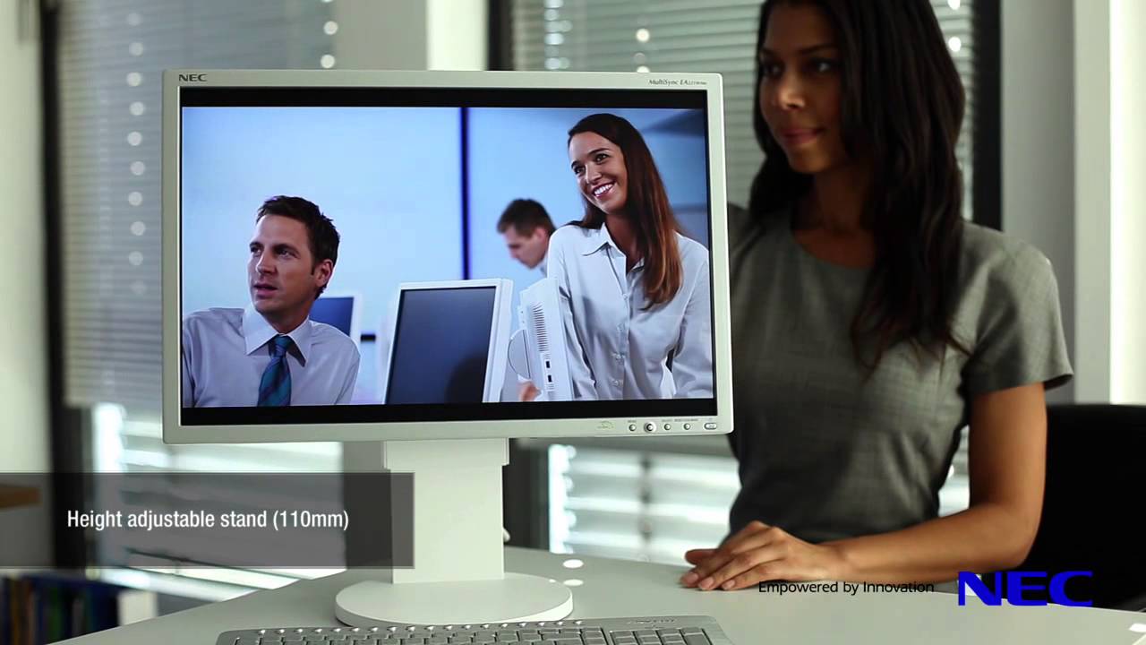 NEC EA Series Monitor Ergonomics - YouTube