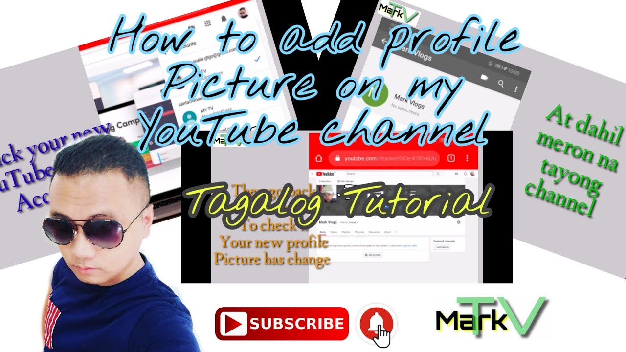 Paano maglagay ng profile pic sa YT Channel (Video Vlog #4) Tagalog ...