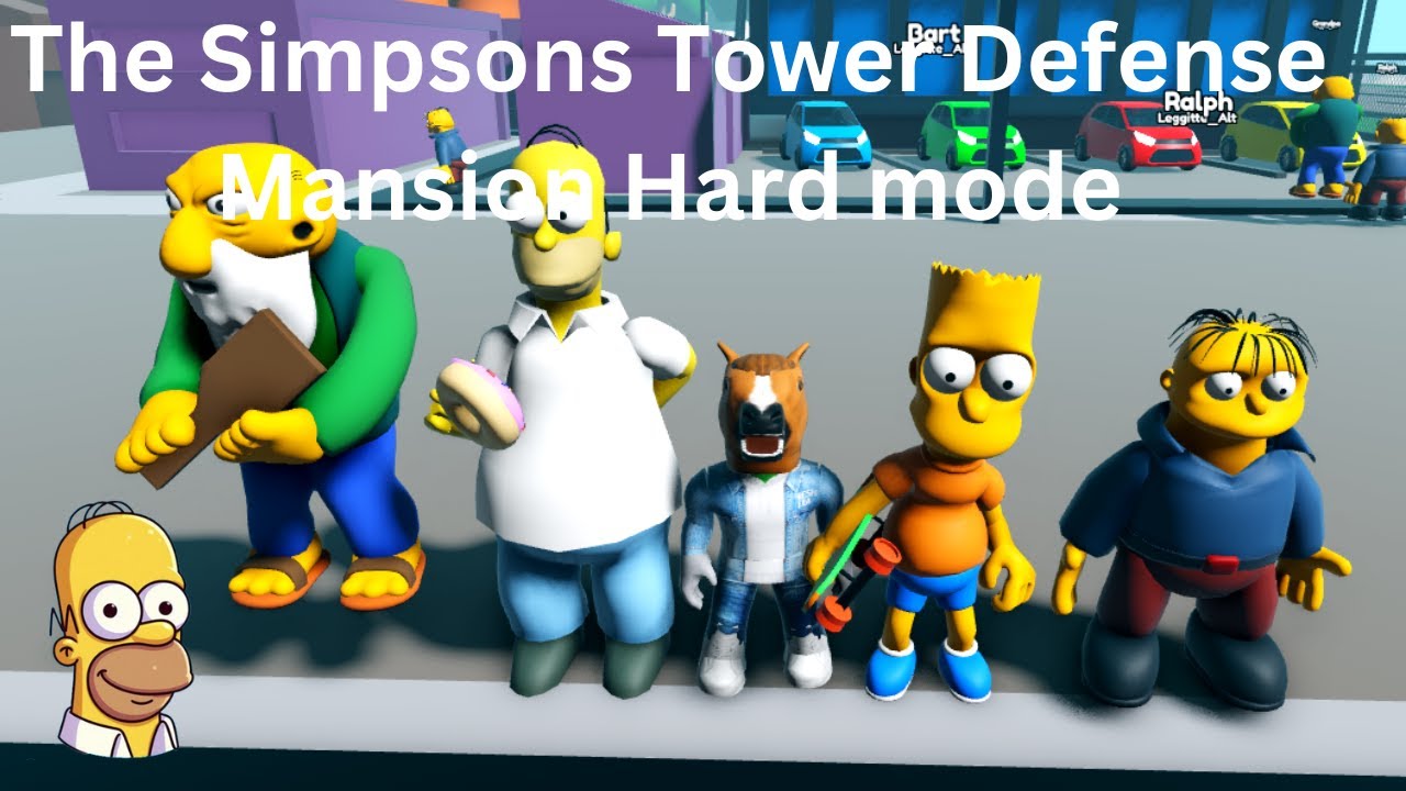 The Simpsons Tower Defense - Mansion Hard mode demolished - YouTube