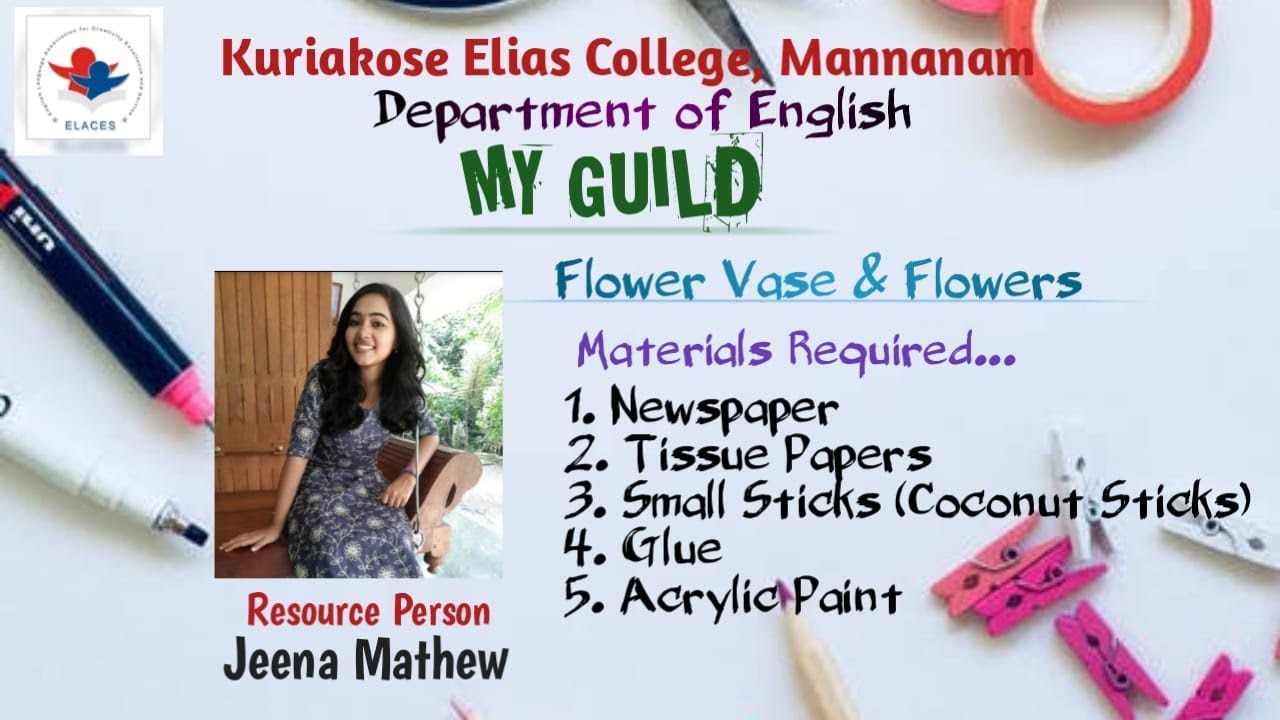 Flower Vase & Flowers- Jeena Mathew - YouTube