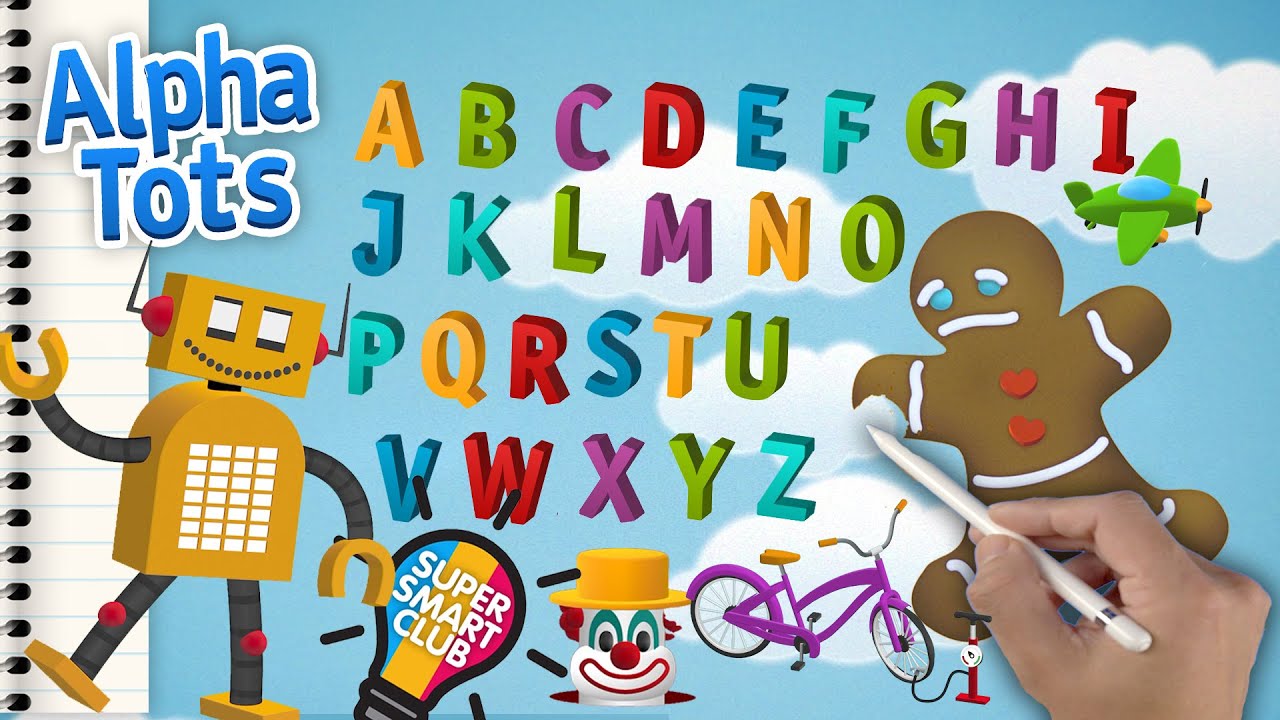 Go from A to Z Alphabet Letters in Alphatots! - YouTube