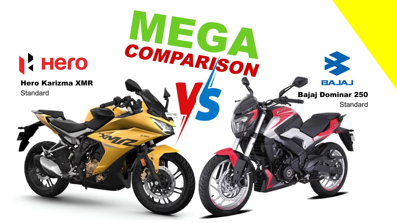 Hero Karizma XMR vs Bajaj Dominar 250 | MEGA COMPARISON | Bike Info ...