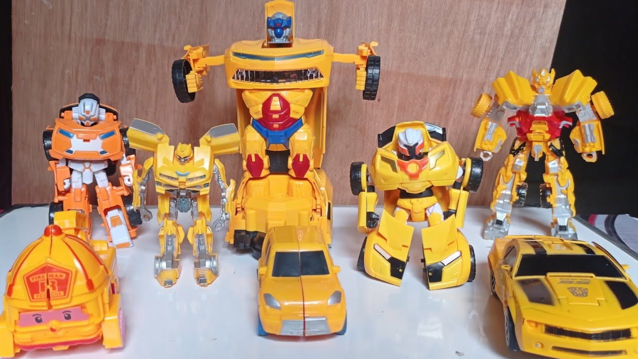 ROBOT FULL KUNING, TRANSFORMERS, BUMBLEBEE, TOBOT X, TOBOT Y, ROBOT CAR ...