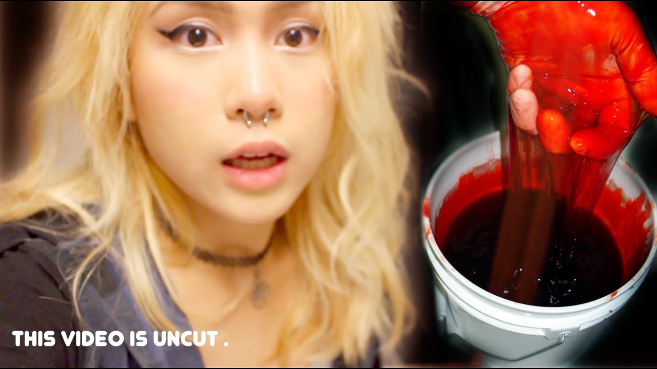MAKING SLIME AT 3AM CHALLENGE (GONE WRONG) BLOODY PERIOD PROBLEMS ...
