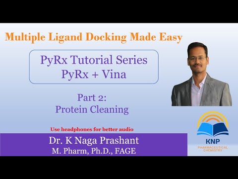 PyRx Tutorial | Multiple Ligand Docking | Part 2: Clean Protein ...