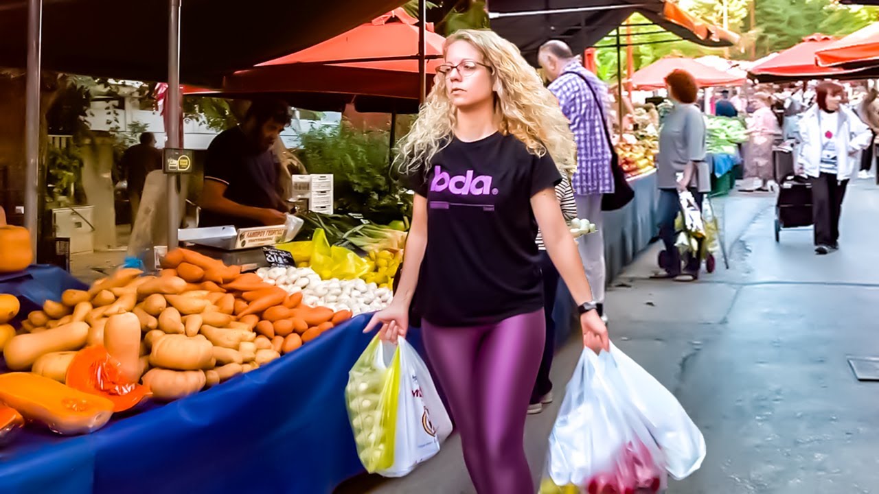 ATHENS WALK NEA SMYRNI SQUARE & FARMERS MARKET - YouTube