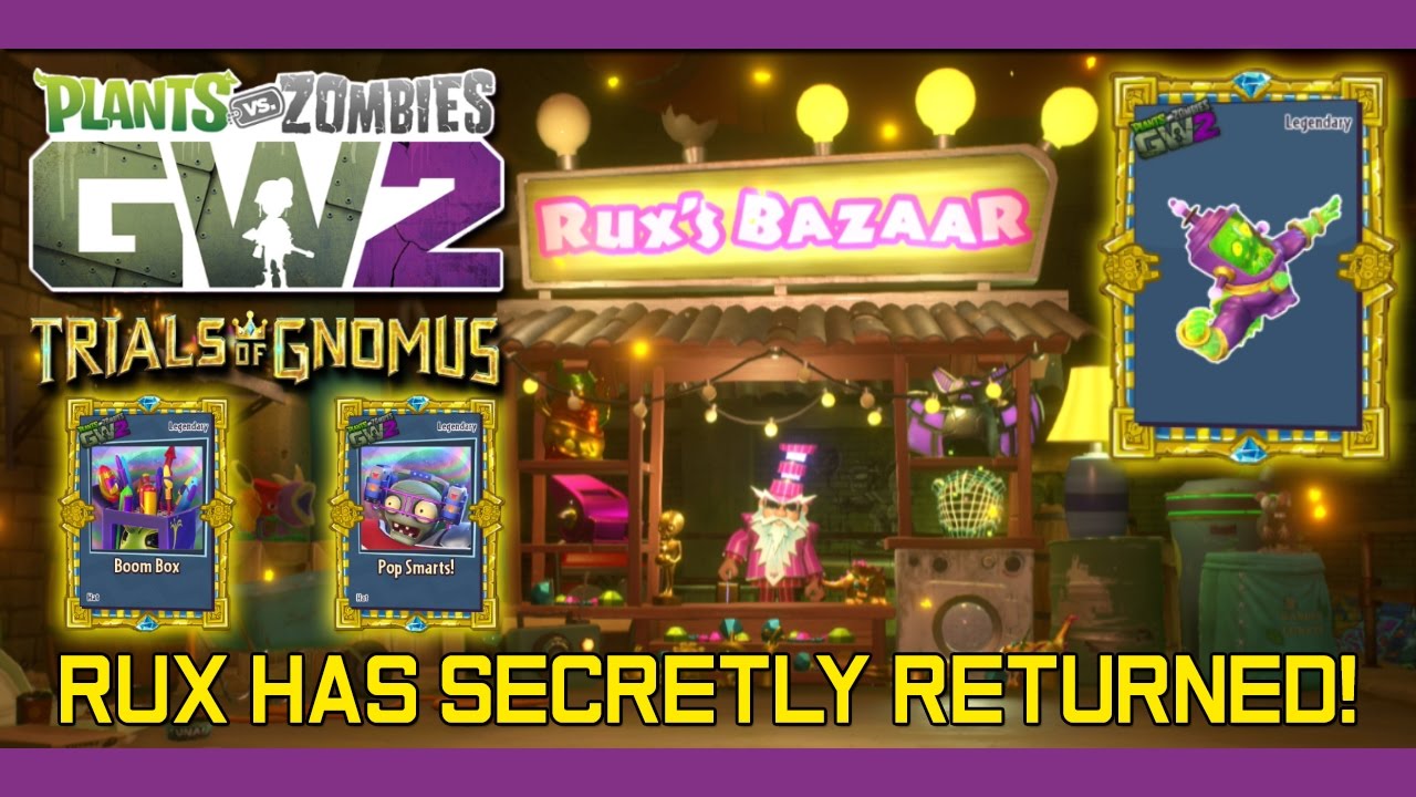 PvZ Garden Warfare 2 - RUX Has Secretly Returned! Rux Selling TONS of ...
