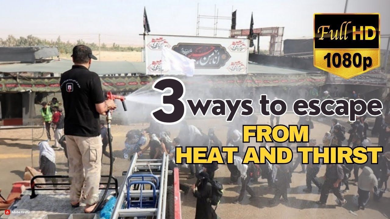 3 ways to escape from heat and thirst #najaftokarbalawalk # ...