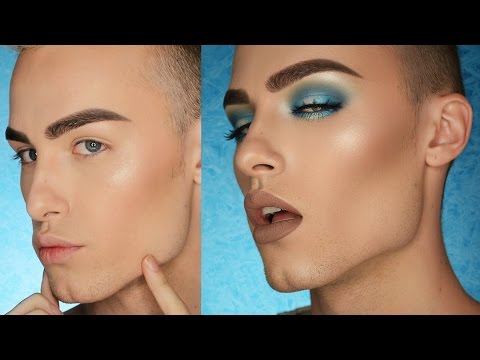Icy Blue Winter Inspired Makeup Tutorial - YouTube