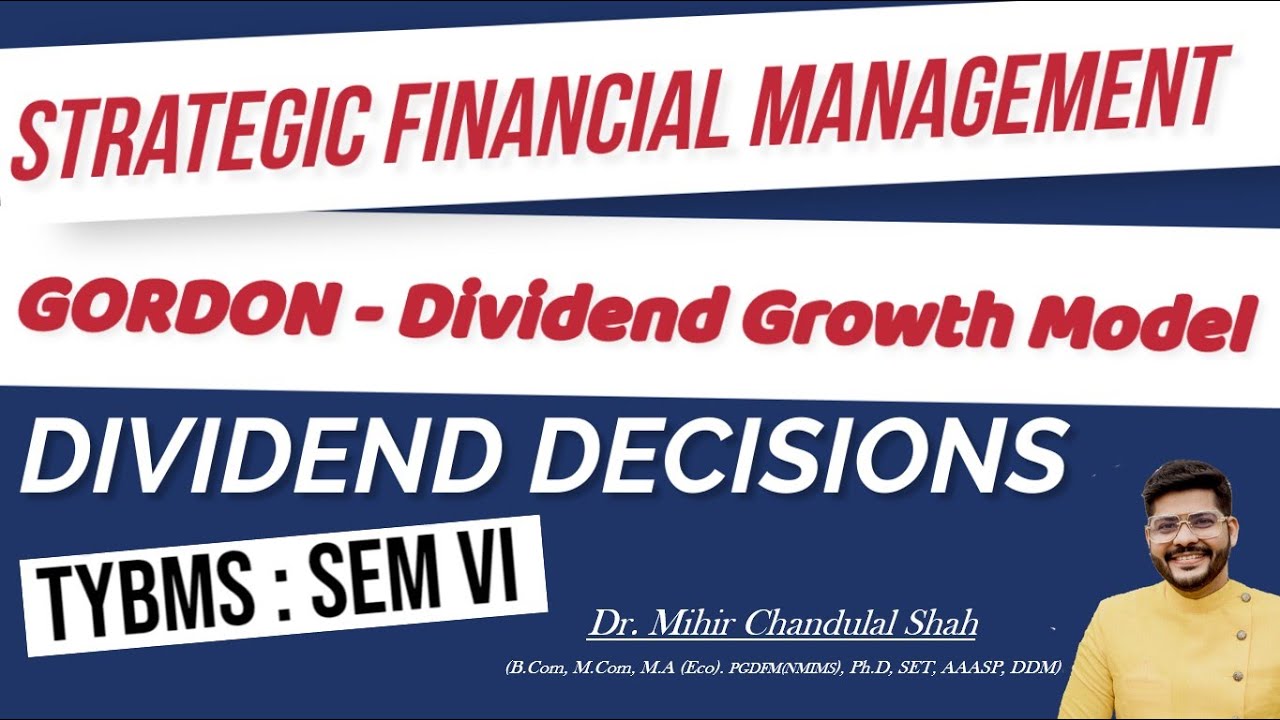 Gordon Model-Dividend Growth Model -Strategic Financial Management - By ...