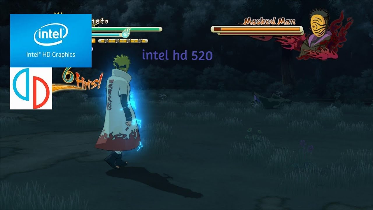 test naruto strom 3 intel hd 520 yuzu emu - YouTube