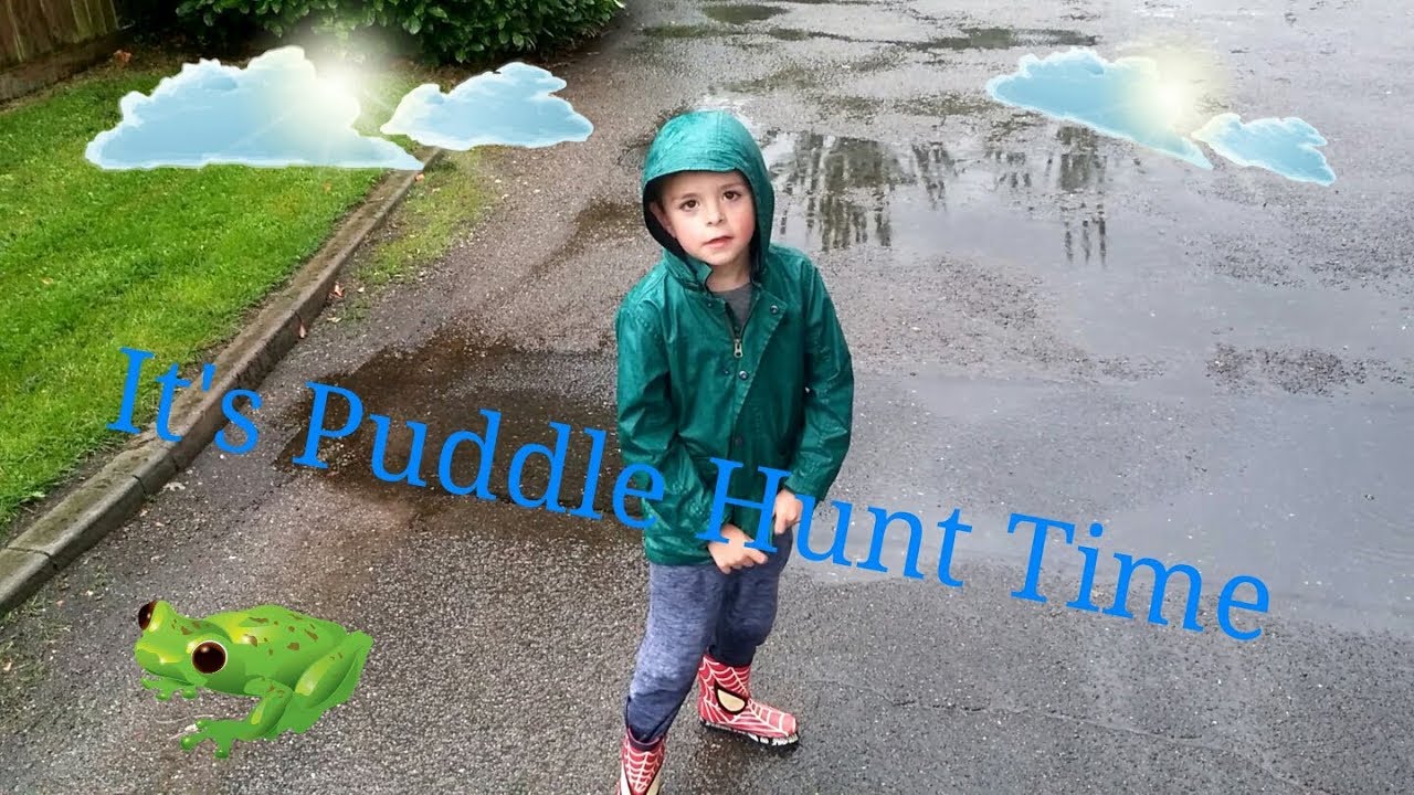 It's Time For A Puddle Hunt In The Rain. Can We Find The Biggest Puddle ...