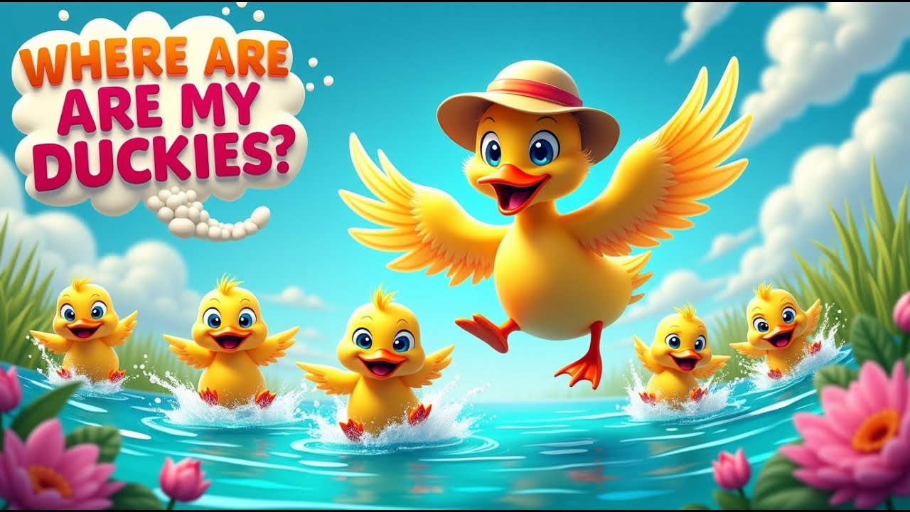 Five Little Duckies Song | Fun Counting Nursery Rhyme for Toddlers ...