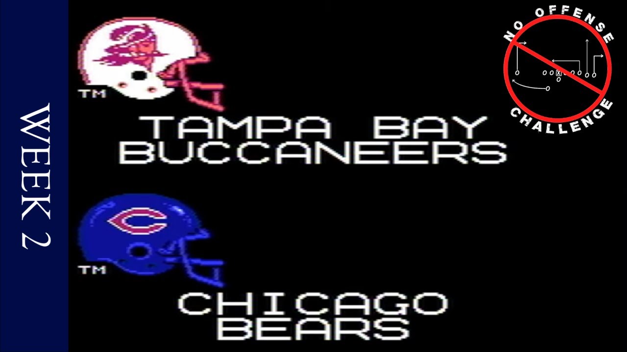 Tecmo Super Bowl NES Playthrough No Offense Challenge - Week 2 Tampa ...