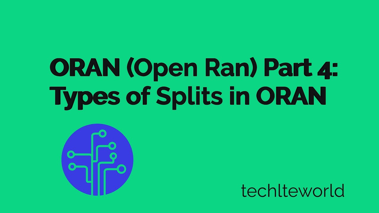ORAN (Open Ran) Part-4 : Different Types of Planes - YouTube
