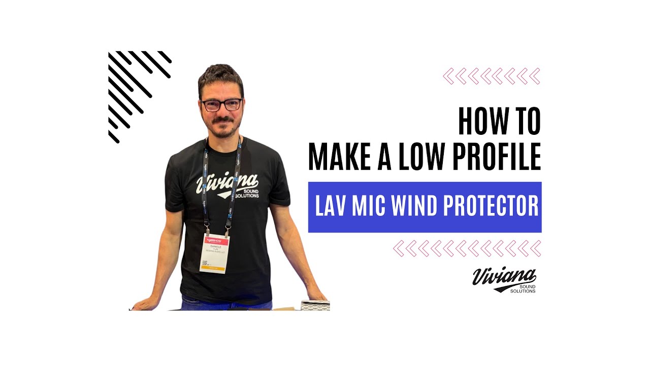 How to make the Most low profile lav mic wind protector # ...