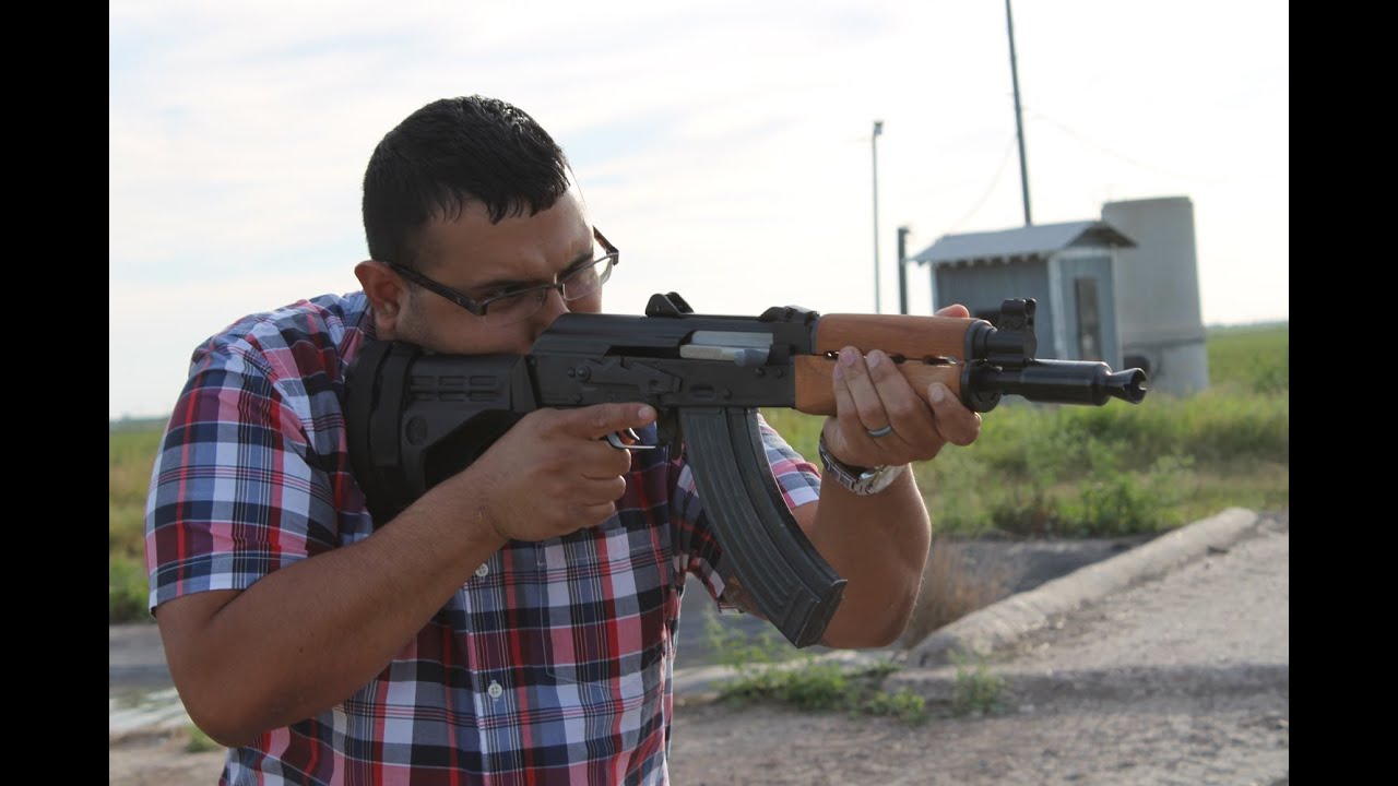 PAP M92 AK47 with the SB47 Arm Brace Shoulder Fire Video 1 - YouTube