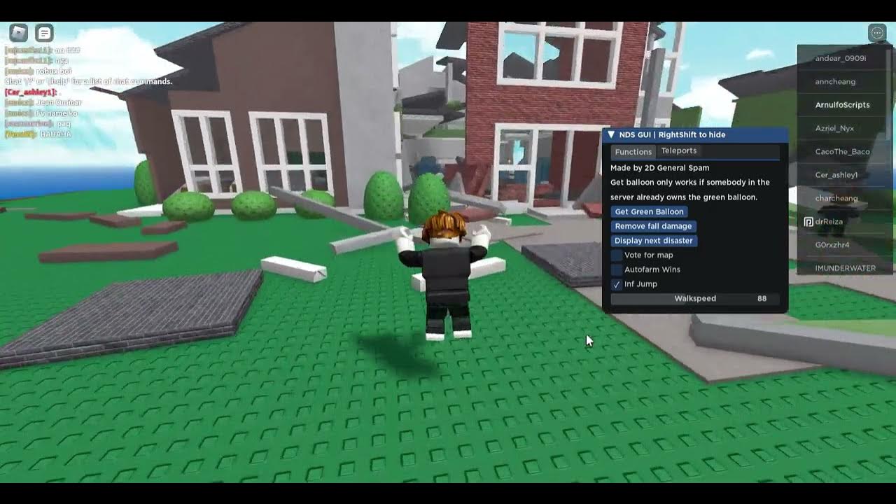 Natural Disaster Survival Script! | [PASTEBIN 2023] - YouTube