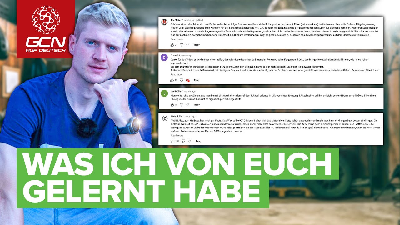 Dinge, die ich in der Kommentarspalte über das Schrauben am Rad gelernt ...