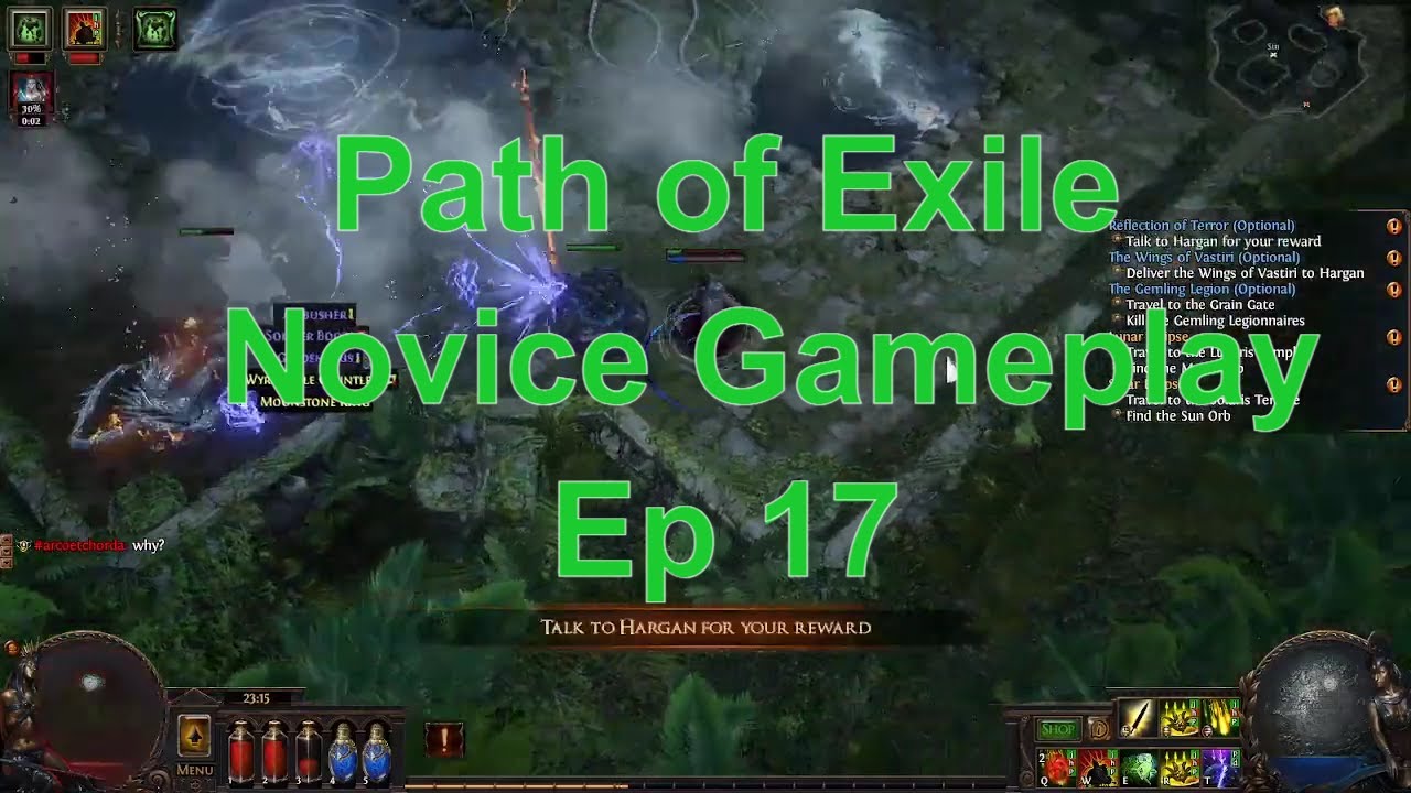 Path Of Exile Novice Gameplay Episode 17 / Rain Of Arrows Ranger - YouTube