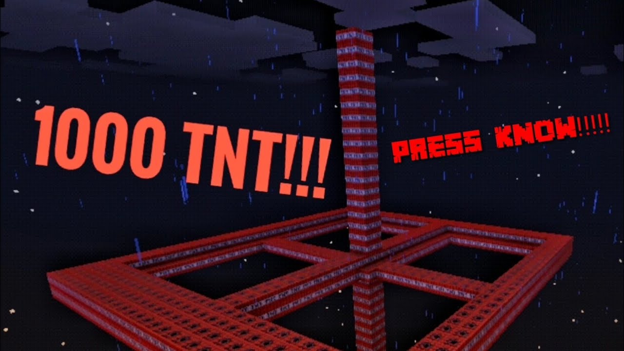 MINCRAFT 1000 TNT EXPLODE - YouTube