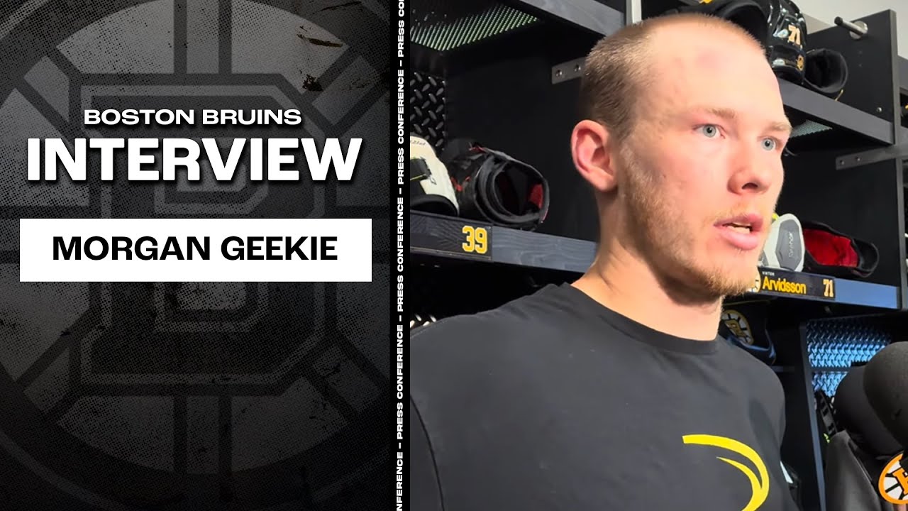 Morgan Geekie on Brad Marchand: his confidence in me will stick with me ...