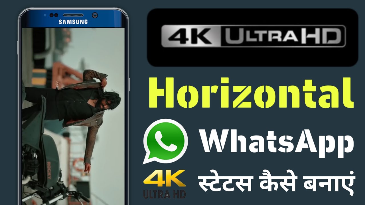 How to Create Trending Horizontal Full Screen Whatsapp Status - 4k ...