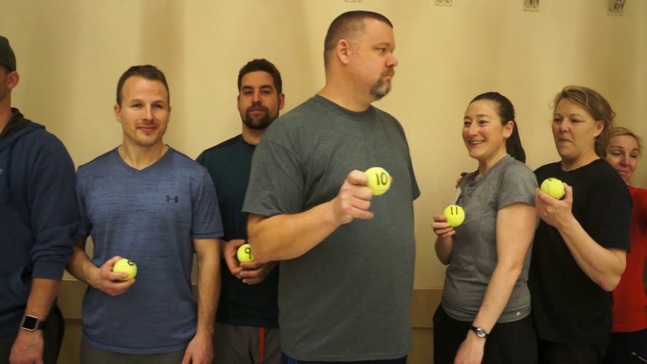 50 Games with 50 Tennis Balls: Silent Line-Up - YouTube