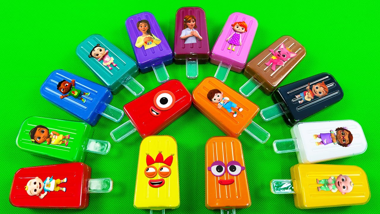 Looking Cocomelon, Hogi, Pinkfong with All CLAY in Ice cream ...