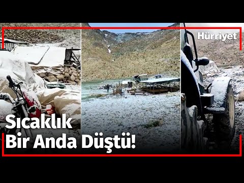 Haziran Ayında Şaşırtan Görüntü! Antalya'ya Kar Yağdı