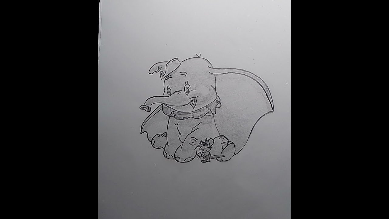 How to Draw Dumbo Tutorial - YouTube