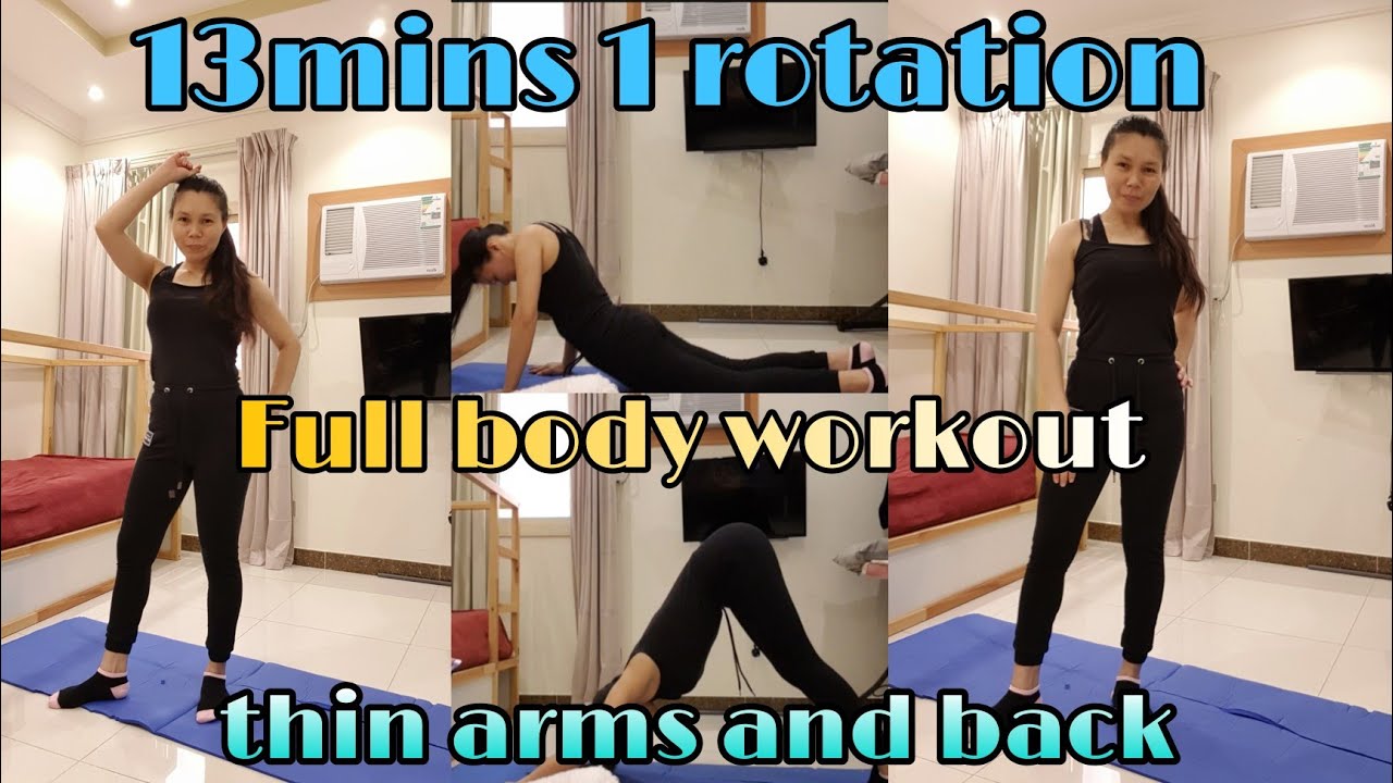 Full Body workout || one Rotation to thin arms and back || Big booty ...