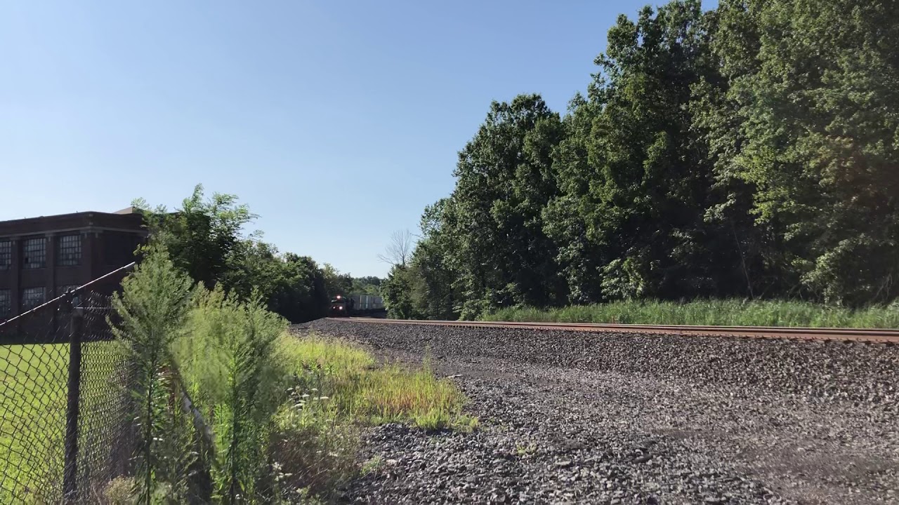 NS 3612 & 8060 Lead Short Westbound Intermodal at Lake Street - YouTube