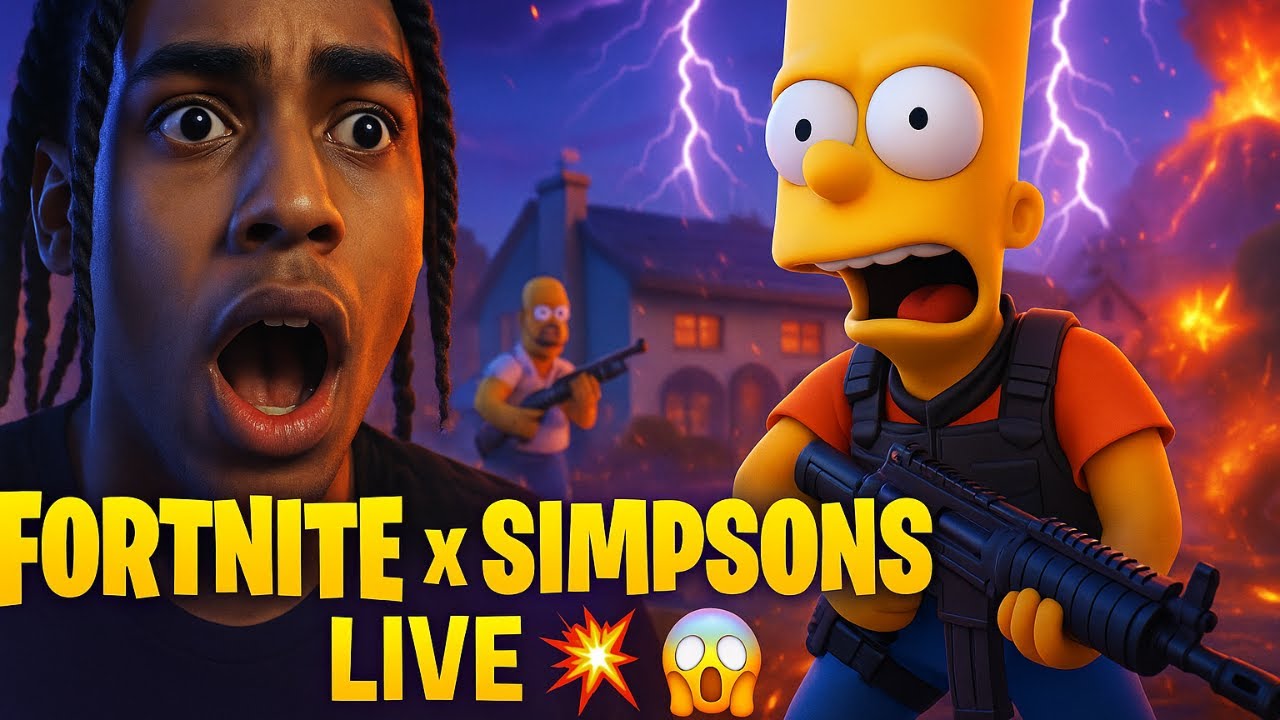FORTNITE × SIMPSONS Battle Royale LIVE 🔥 | REYSOBRAZZY Dominates ...