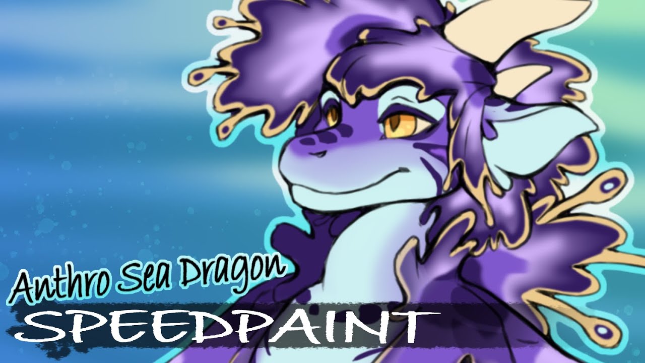 Sea Dragon Character Design Sketch (Speed Paint) - YouTube