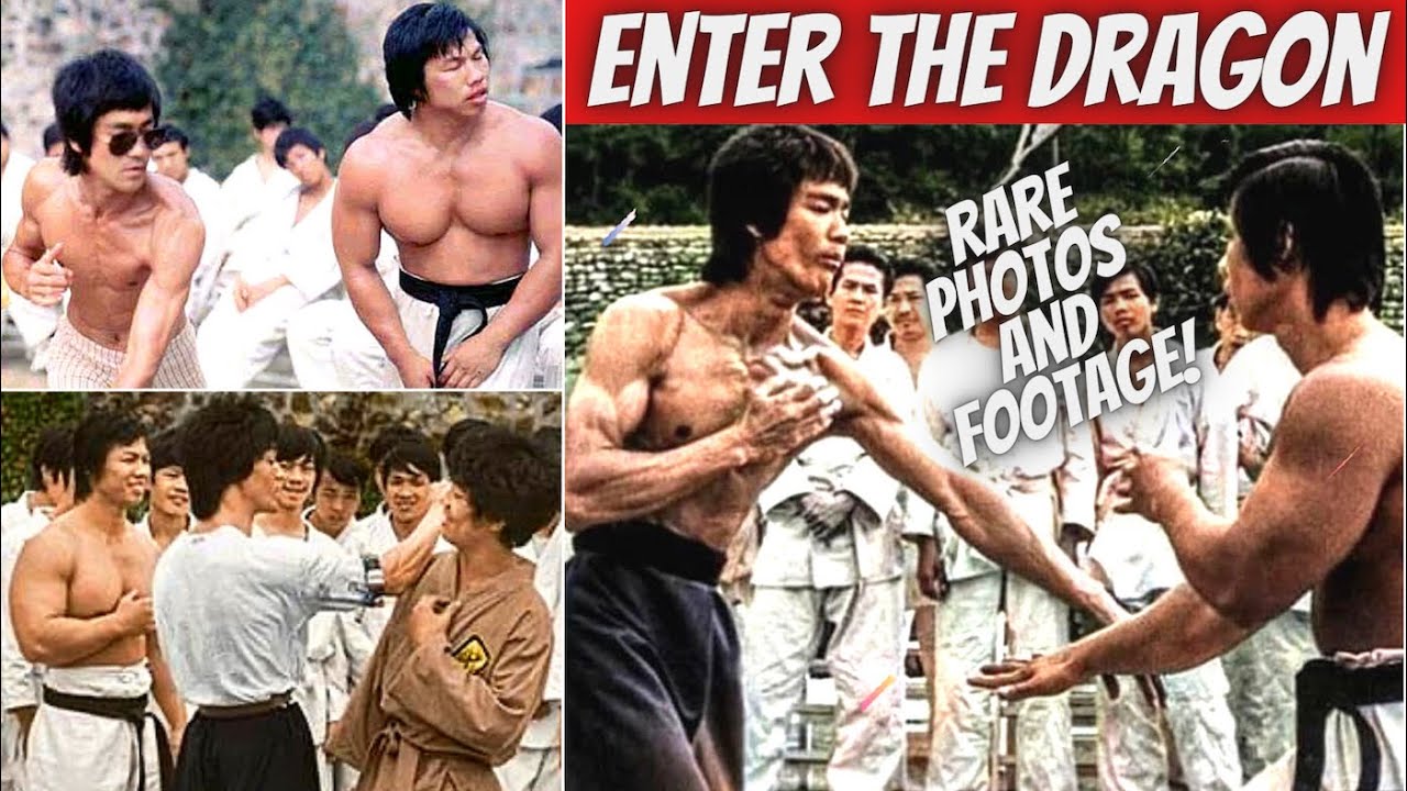 ENTER THE DRAGON - Rare Bruce Lee & Bolo behind the scenes photos and footage! - YouTube