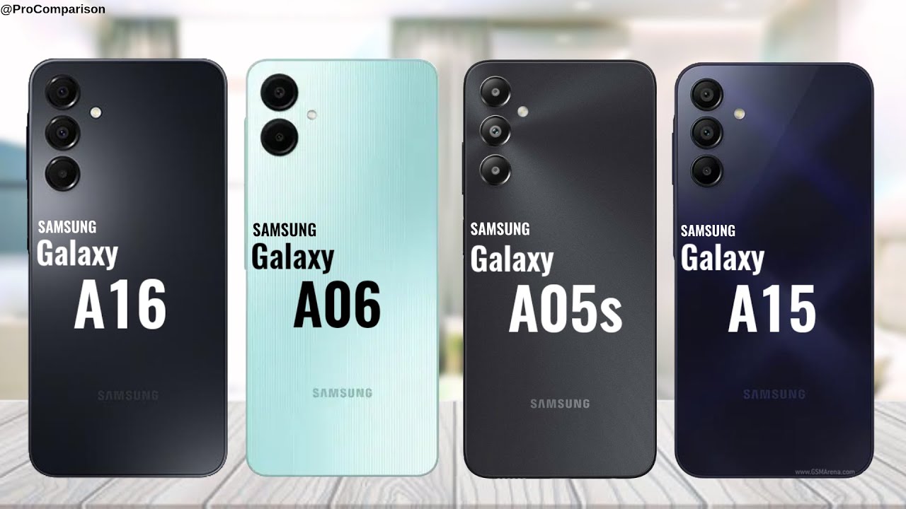 Samsung Galaxy A16 vs Samsung A06 vs Samsung A05s vs Samsung A15 4g || Comparison - YouTube