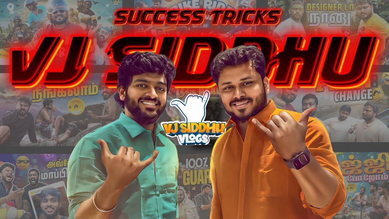 VJ SIDDHU VlOGS 'ஓட 3 SUCCESS TRICKS தெரியுமா.! |Success Story| VOICE ...