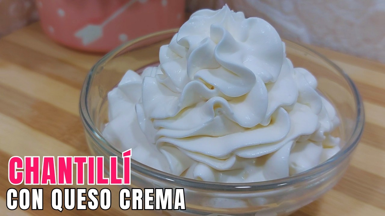 🔴CÓMO HACER CHANTILLÍ CON QUESO CREMA - YouTube