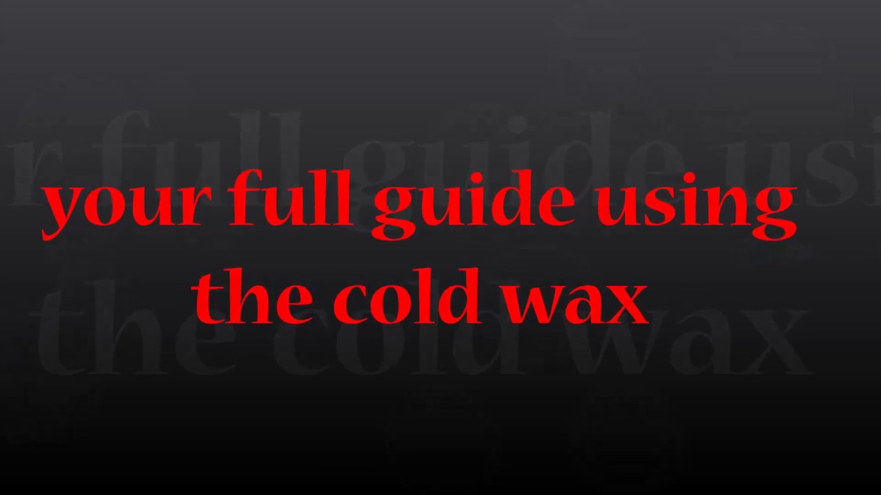 complete guide on how to use cold wax from start to finish using ESME ...