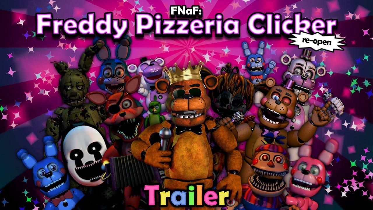 FNaF: Freddy Pizzeria Clicker re-open Release Date Trailer - YouTube