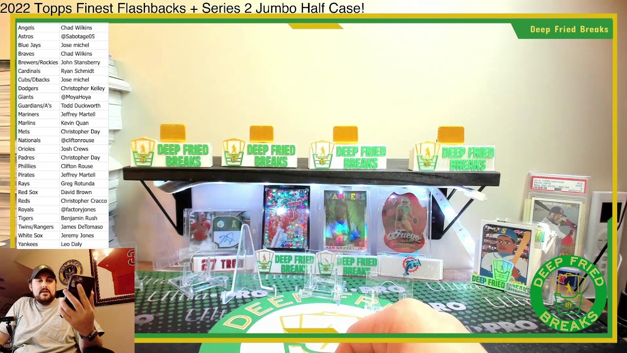 2022 Topps Finest Flashbacks + Series 2 Jumbo Half Case! - YouTube