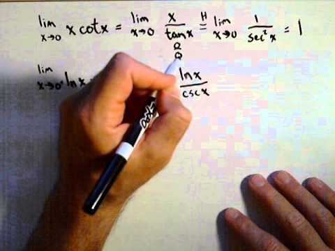 Limit Using L'Hopital's Rule and Trig Identity - YouTube