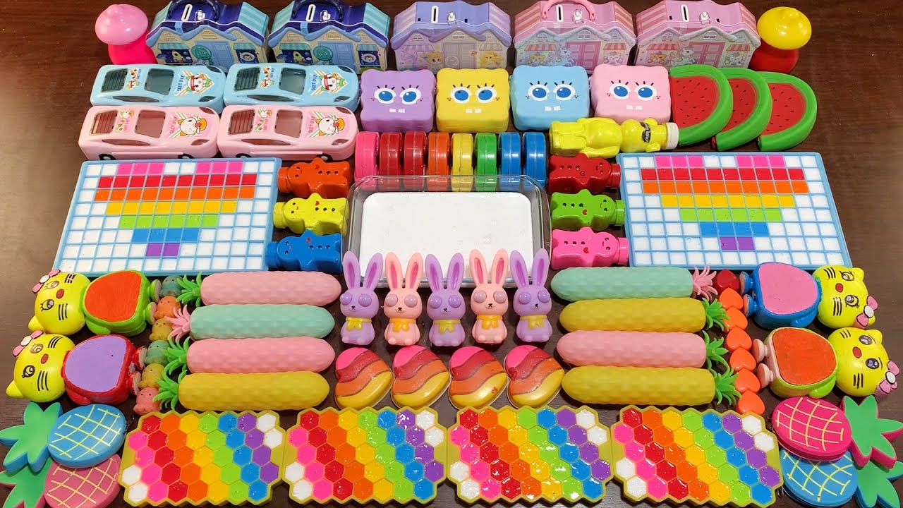 BEST SLIME l Mixing All My Slime Smoothie Foot Slime ASMR #2268 - YouTube