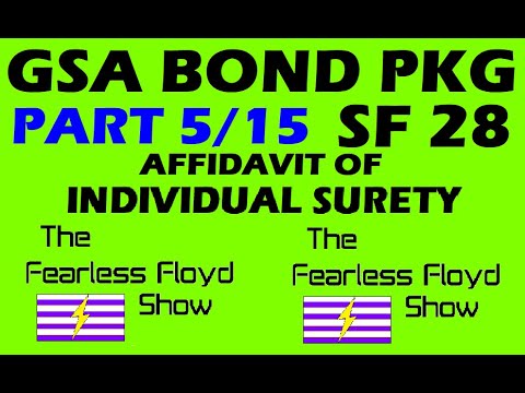 SF 28 AFFIDAVIT OF INDIVIDUAL SURETY STANDARD FORM COMPLETION - PART 5/14 - YouTube